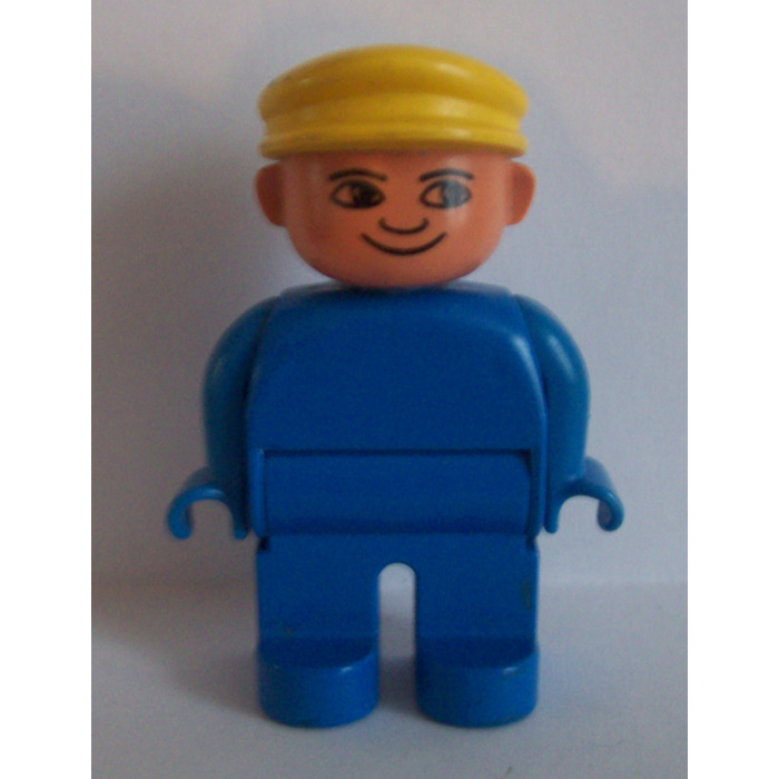 LEGO Man with Blue Outfit and Yellow Cap Duplo Figure | Brick Owl ...