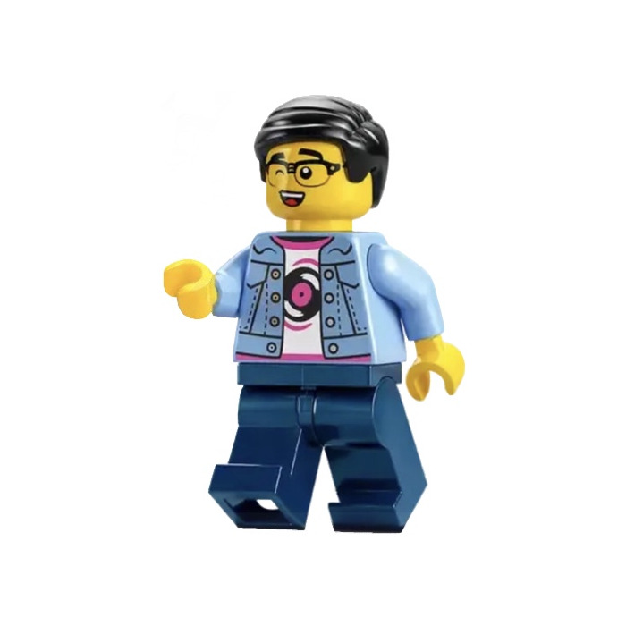 LEGO Man with Bright Light Blue Denim Jacket Minifigure | Brick Owl ...