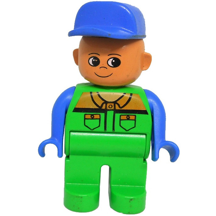 LEGO Man with Green Work Suit Duplo Figure | Brick Owl - LEGO Marketplace