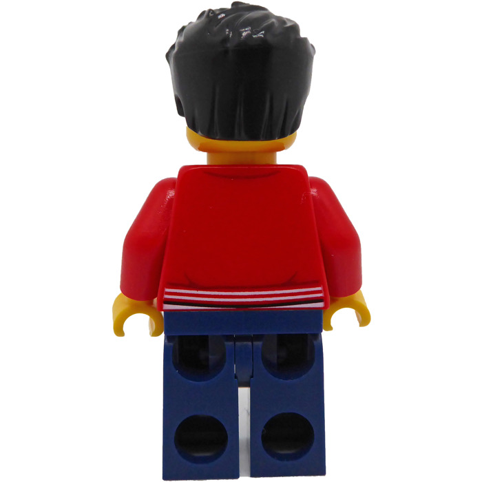 LEGO Man with Red Letterman Jacket Minifigure | Brick Owl - LEGO ...