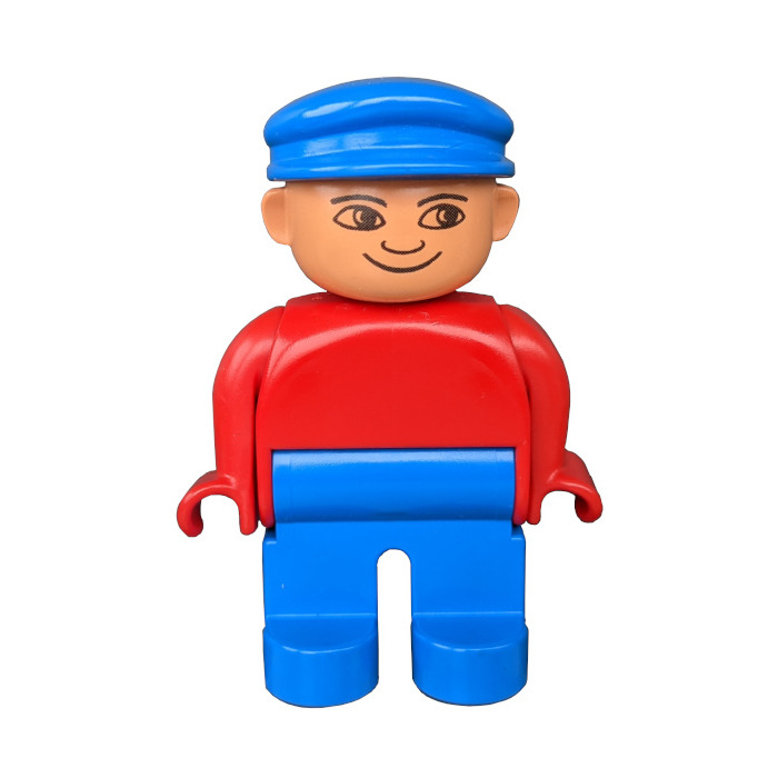 LEGO Man with Red Top and Blue Cap Duplo Figure | Brick Owl - LEGO ...