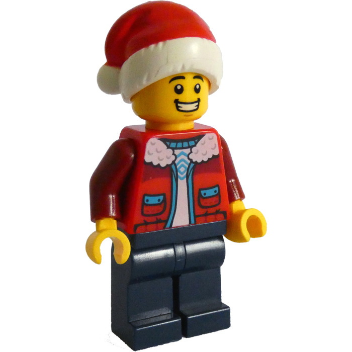 LEGO Man with Santa Hat Minifigure | Brick Owl - LEGO Marketplace