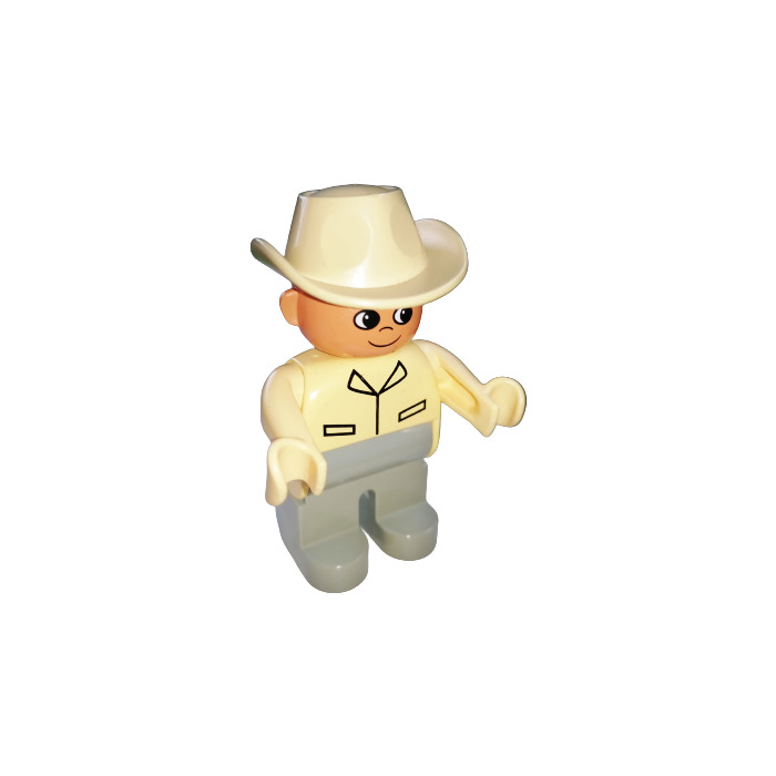 LEGO Man with Tan Shirt and Cowboy Hat Duplo Figure | Brick Owl - LEGO ...