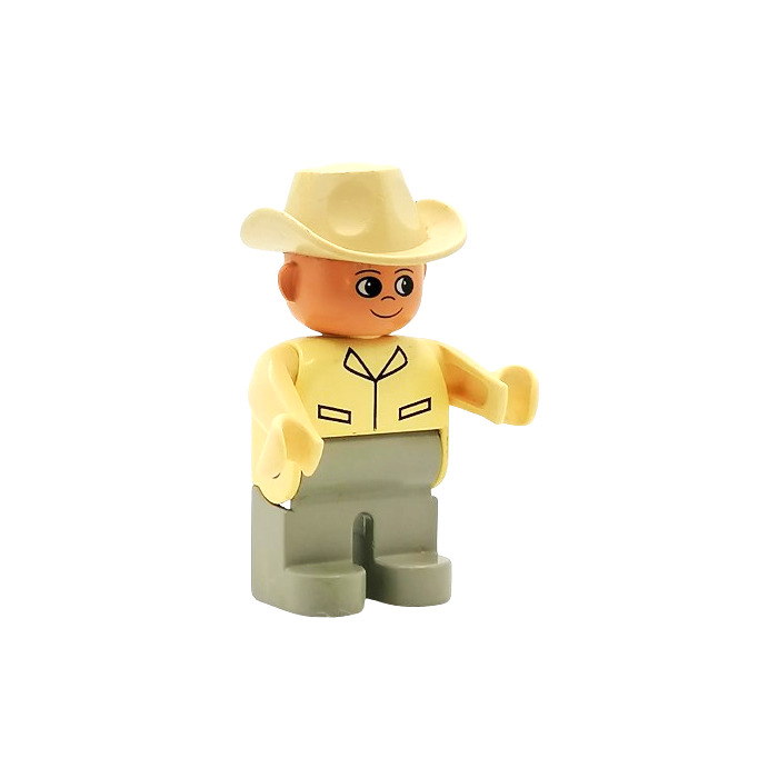 LEGO Man with Tan Shirt and Cowboy Hat Duplo Figure | Brick Owl - LEGO ...