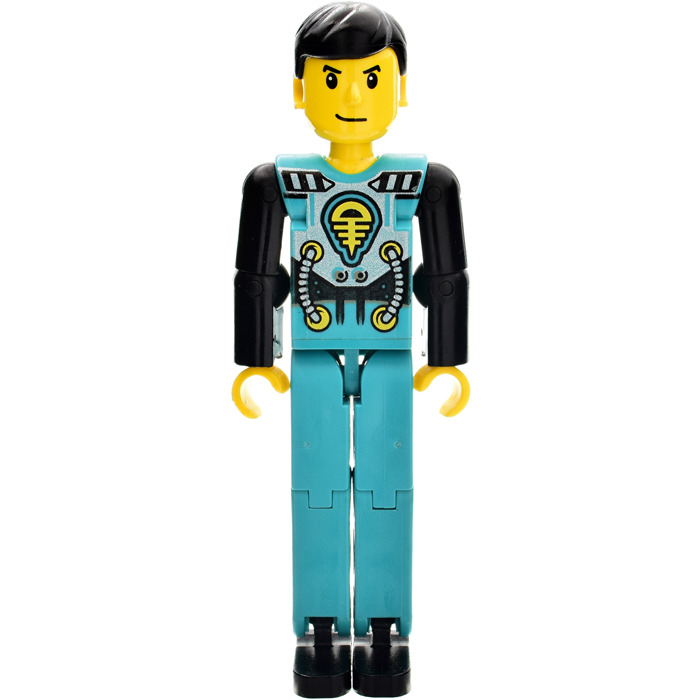 LEGO Man with Turquoise Torso Technic Figure | Brick Owl - LEGO Marketplace