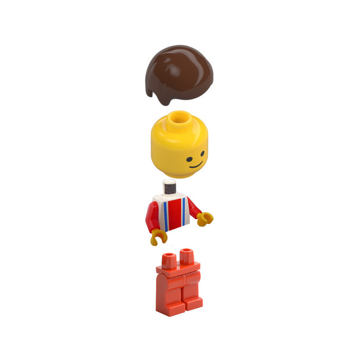 LEGO Man with Vertical Striped Top Minifigure | Brick Owl - LEGO ...