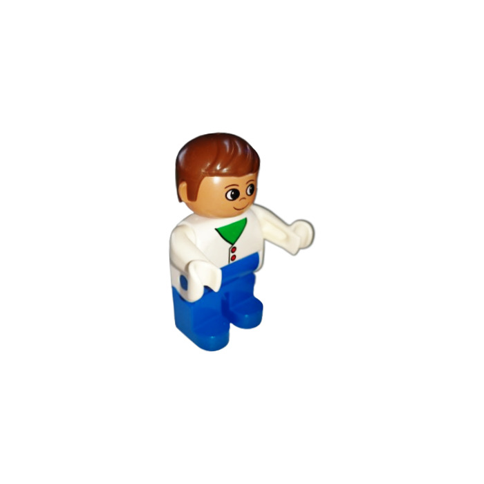 LEGO Man with White Cardigan Duplo Figure | Brick Owl - LEGO Marketplace
