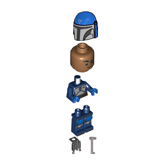 LEGO Mandalorian Fleet Commander with Helmet Minifigure | Brick Owl ...