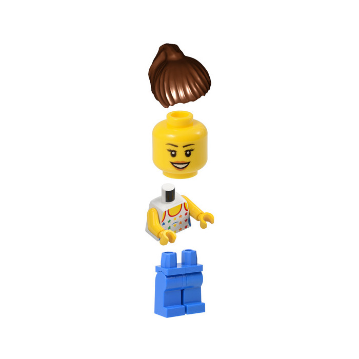 LEGO Marina Girl with Rainbow Star Tank Top Minifigure | Brick Owl