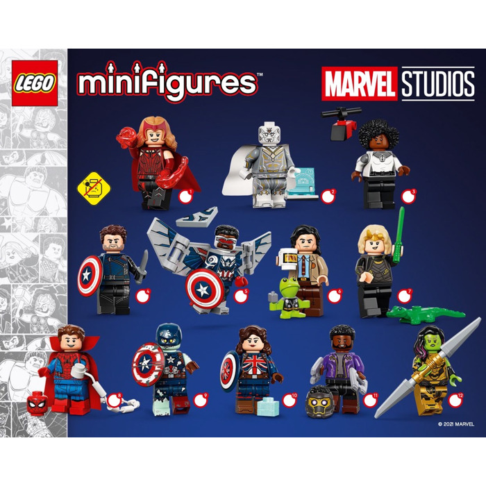 LEGO Marvel Studios Series 1 Collectable Minifigures Random Pack Set ...