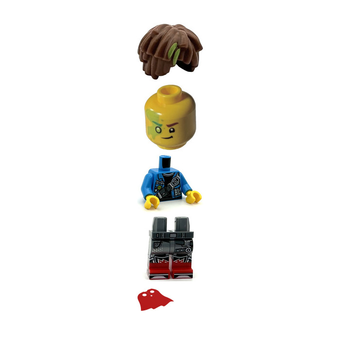LEGO Mateo with Dark Azure Jacket and Cape Minifigure | Brick Owl