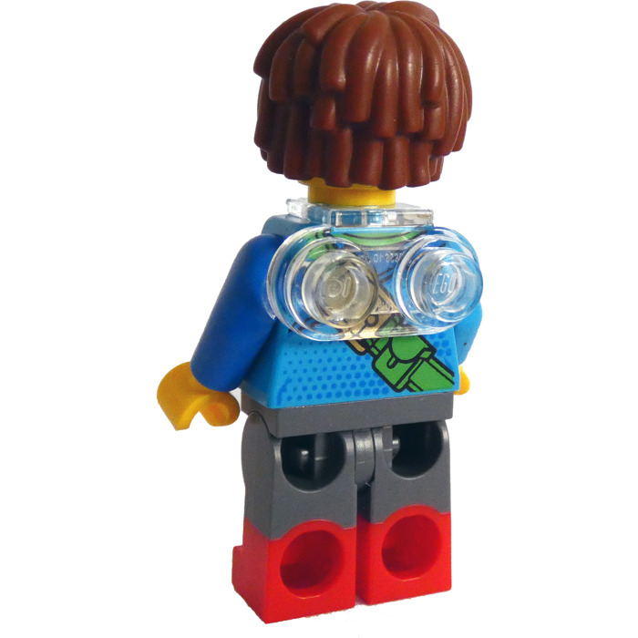 LEGO Mateo with Dark Azure Robe and Neck Bracket Minifigure | Brick Owl