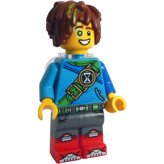 LEGO Mateo with Dark Azure Robe and Neck Bracket Minifigure | Brick Owl