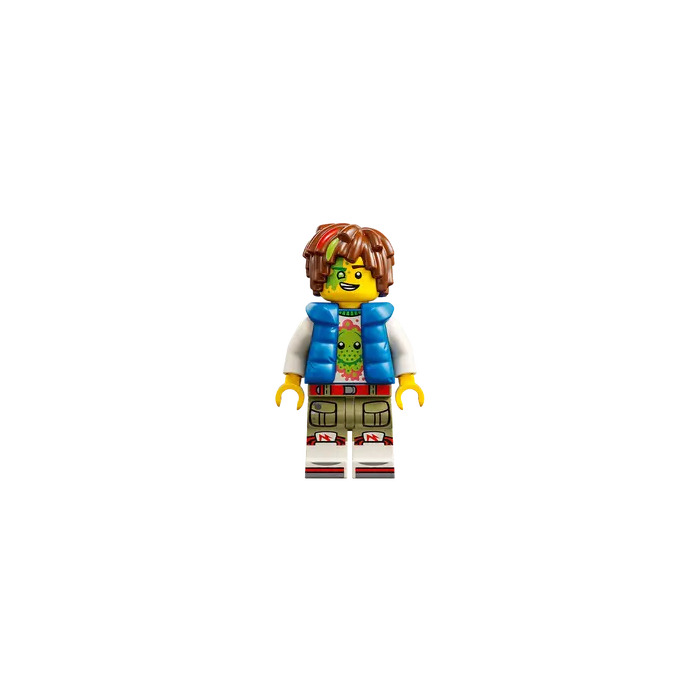 LEGO Mateo with Z-Blob Shirt and Puffer Vest with Lime and Red Streaks ...