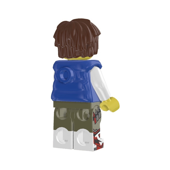 LEGO Mateo with Z-Blob Shirt and Puffer Vest with Lime and Red Streaks ...