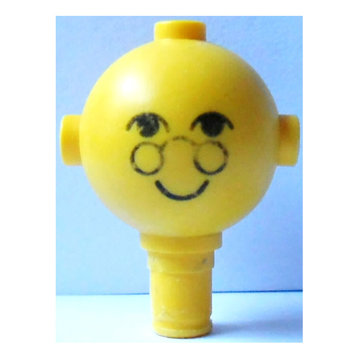 LEGO Maxifigure Head with Eyes, Glasses and Smile | Brick Owl - LEGO ...