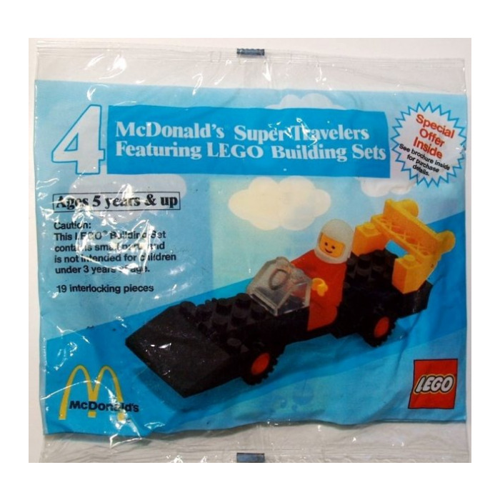 LEGO McDonald's Super Travelers #4 Race Car polybag Set | Brick Owl ...