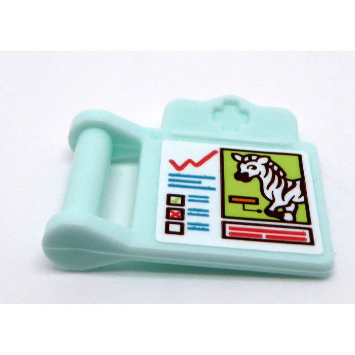 LEGO Medical Clipboard with Check-Up and Photo of Zebra Sticker | Brick ...