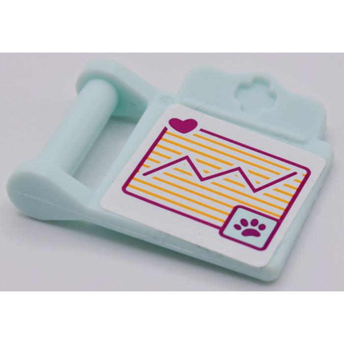 LEGO Medical Clipboard with Tan Graph Sticker | Brick Owl - LEGO ...