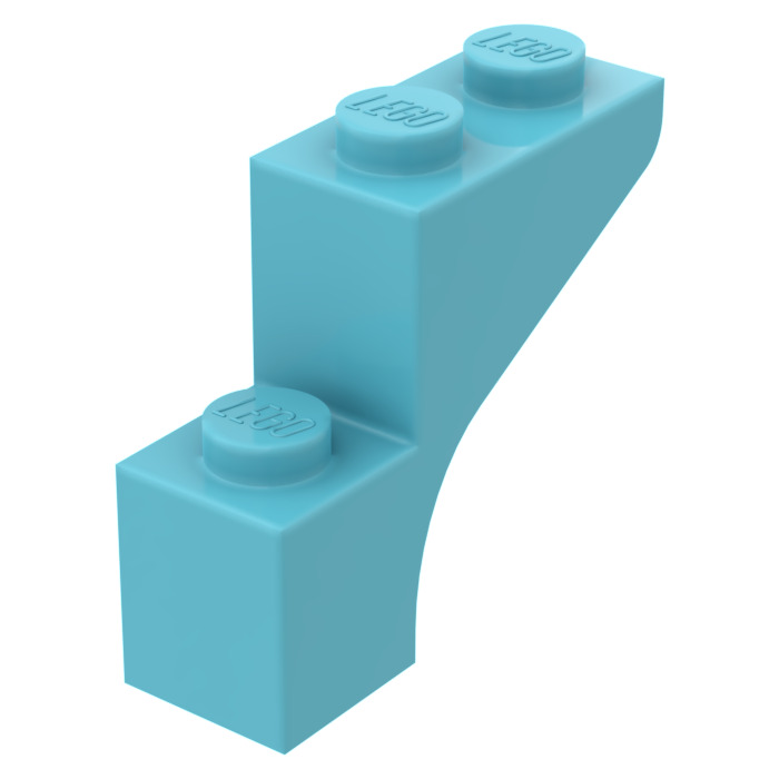 LEGO Medium Azure Arch 1 x 3 x 2 with Curved End (88292) | Brick Owl