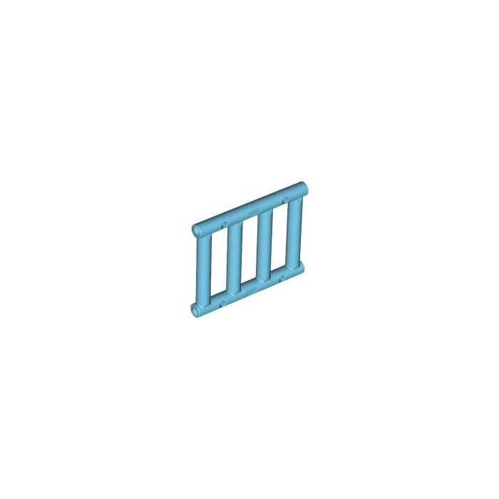 LEGO Medium Azure Bar 1 x 4 x 3 with 4 End Protrusions (62113) | Brick Owl