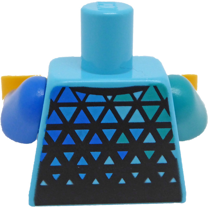 LEGO Medium Azure Boy - Medium Azure Top Minifig Torso (973 / 76382 ...