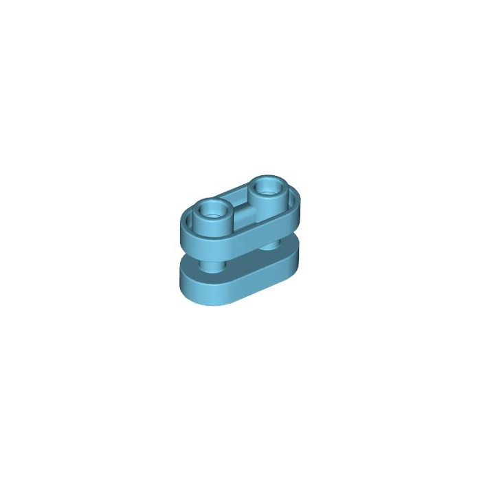 LEGO Medium Azure Brick 1 x 2 Rounded with Open Center (77808) | Brick Owl