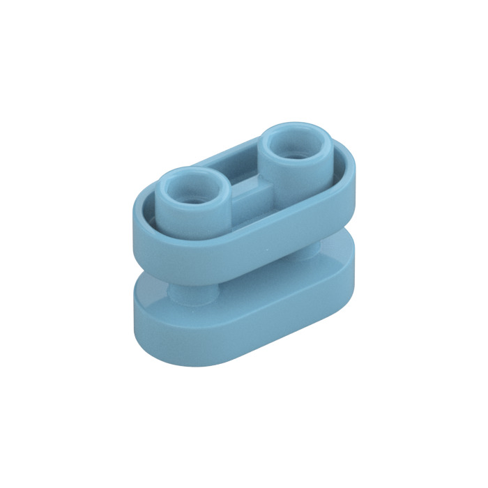 LEGO Medium Azure Brick 1 x 2 Rounded with Open Center (77808) | Brick Owl