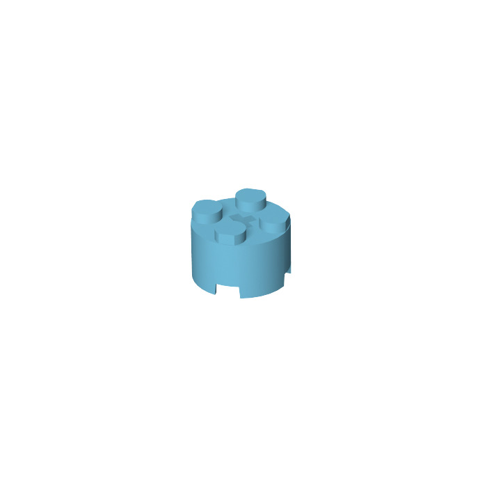 LEGO Medium Azure Brick 2 x 2 Round (3941 / 6143) | Brick Owl - LEGO ...