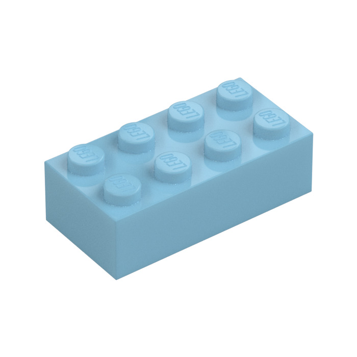 LEGO Medium Azure Brick 2 x 4 (3001 / 3556) | Brick Owl - LEGO Marketplace