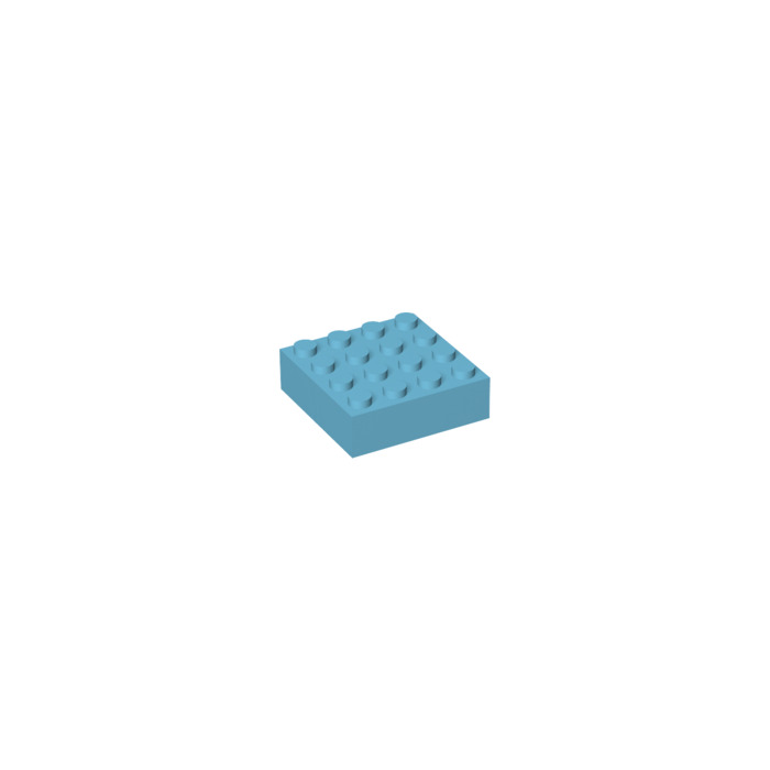 LEGO Medium Azure Brick 4 x 4 with Magnet (11380 / 49555) | Brick Owl ...