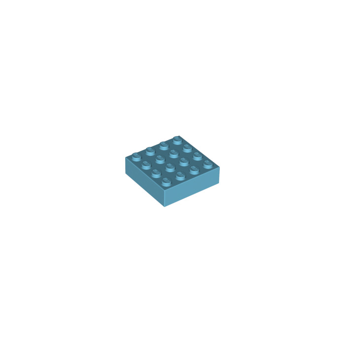 LEGO Medium Azure Brick 4 x 4 with Magnet (11380 / 49555) | Brick Owl ...