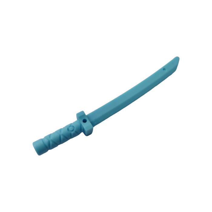 LEGO Medium Azure Katana with Square Guard and Capped Pommel (21459 ...