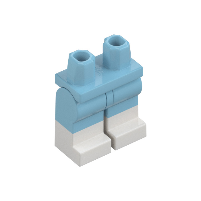 LEGO Medium Azure Minifigure Hips and Legs with White Boots (21019 / ...
