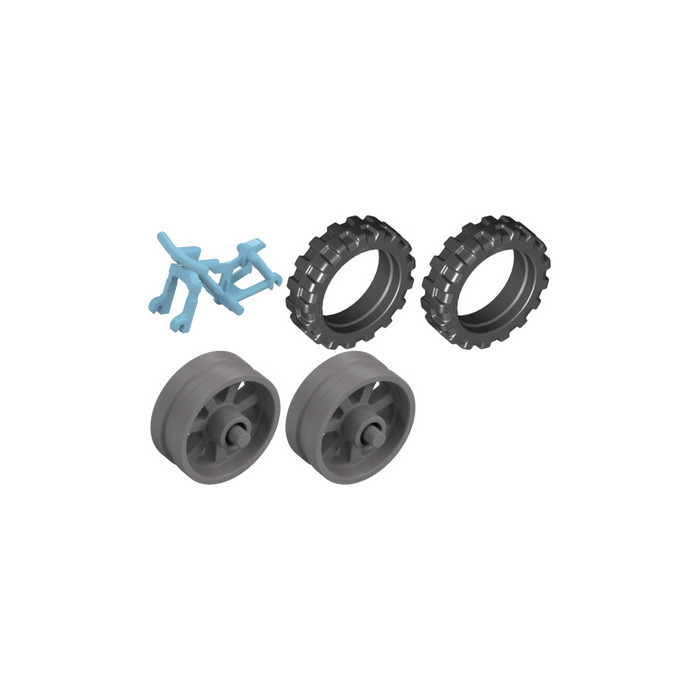 LEGO Medium Azure Mountain Bike with Silver Wheels | Brick Owl - LEGO Marketplace