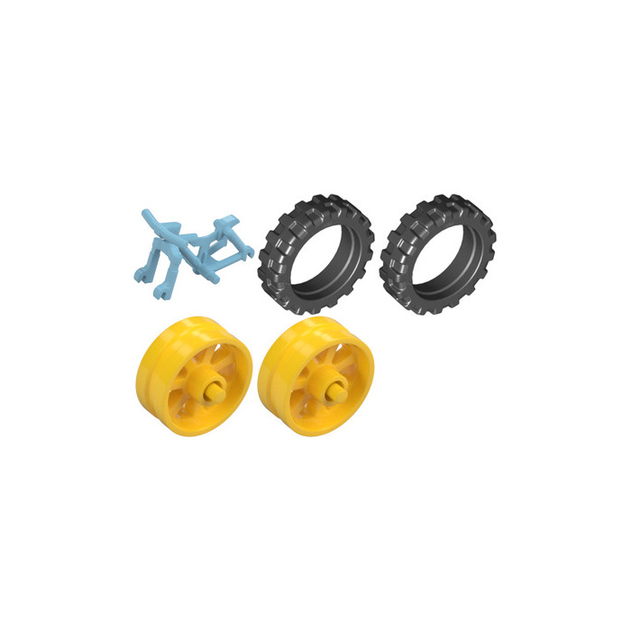 LEGO Mountain Bike with Yellow Wheels | Brick Owl