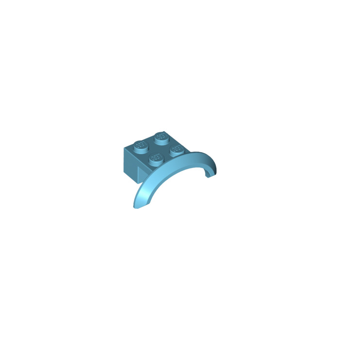 LEGO Medium Azure Mudguard Brick 2.5 x 4 x 1 with Wheel Arch (28579 / ...