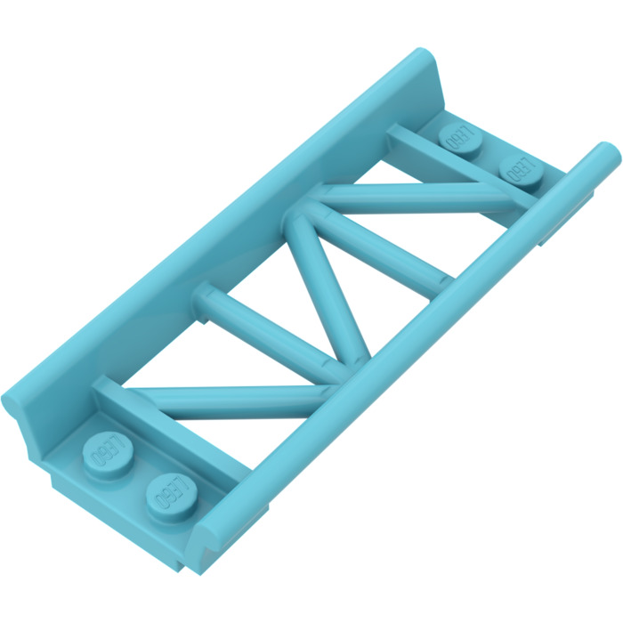 LEGO Medium Azure Roller Coaster Rail 2 x 8 (26022) | Brick Owl