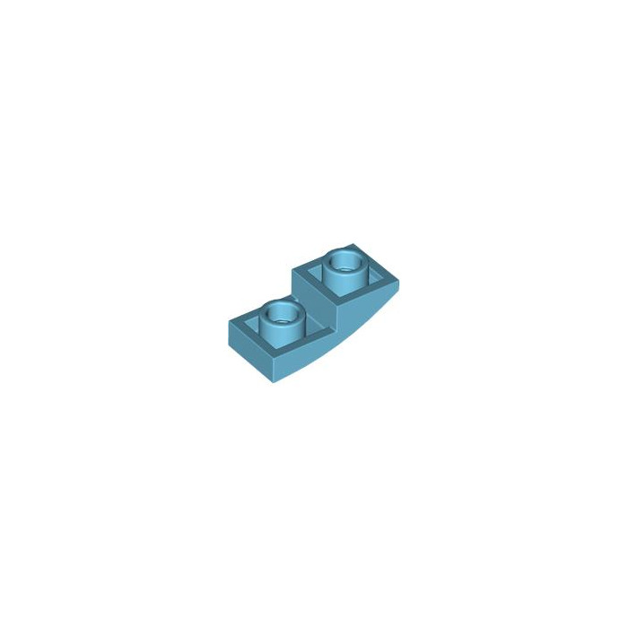 LEGO Medium Azure Slope 1 x 2 Curved Inverted (24201) | Brick Owl ...