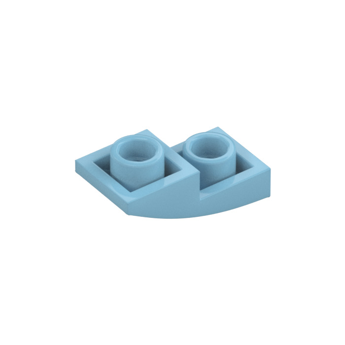 LEGO Medium Azure Slope 1 x 2 Curved Inverted (24201) | Brick Owl