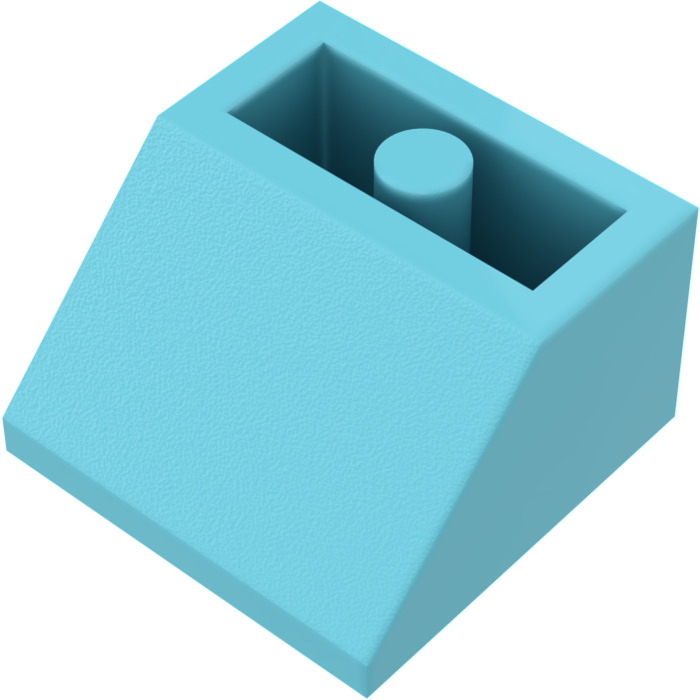 LEGO Medium Azure Slope 2 x 2 (45°) Inverted (3660 / 7261) | Brick Owl ...
