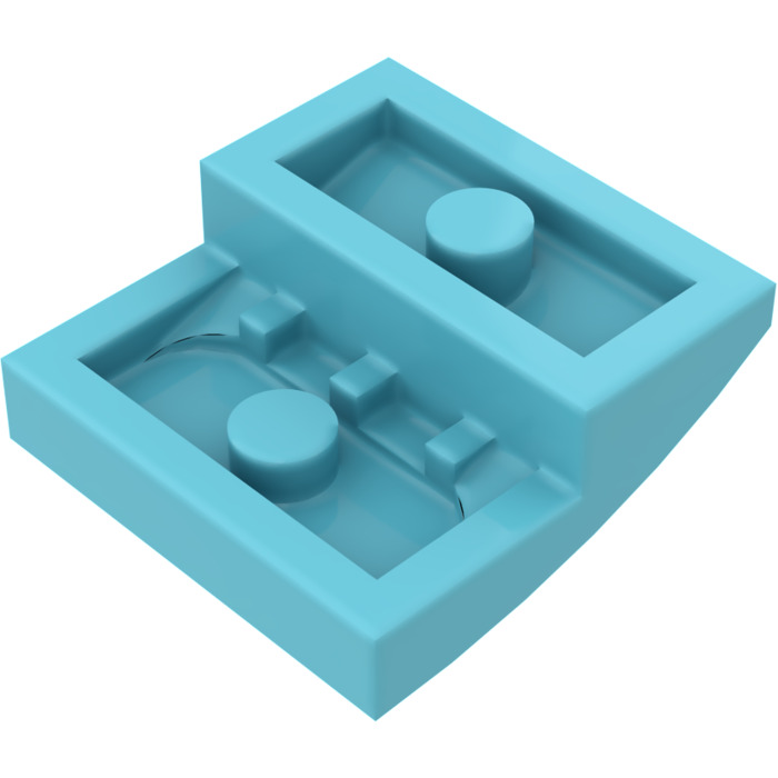 LEGO Medium Azure Slope 2 x 2 Curved (15068 / 118553) | Brick Owl