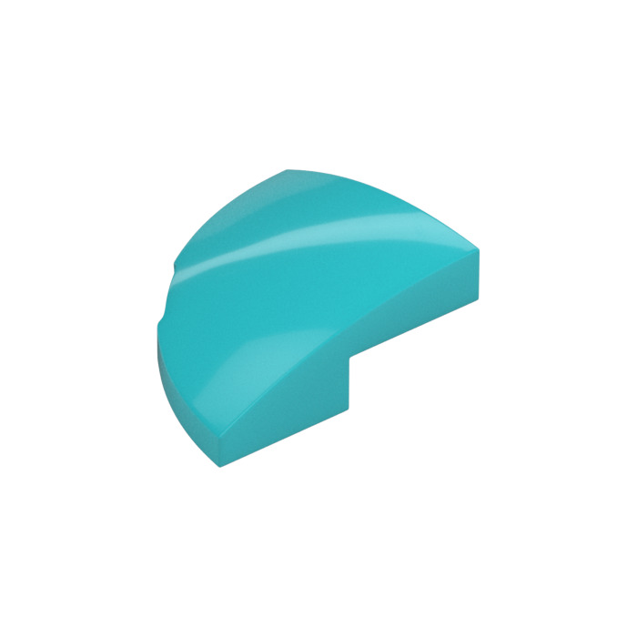 LEGO Medium Azure Slope 2 x 2 x 0.7 Curved Round Quarter (5852) | Brick Owl