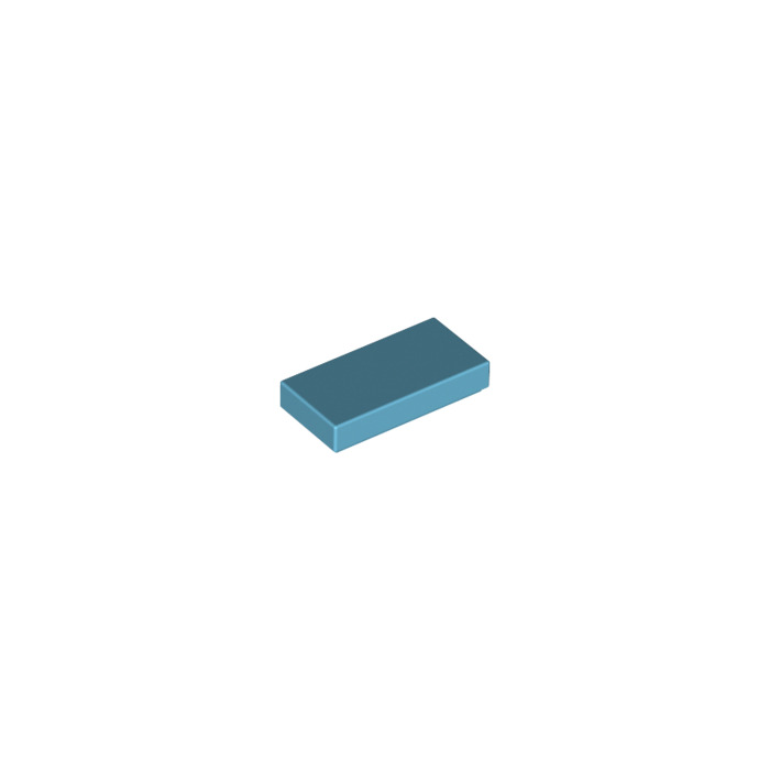 LEGO Medium Azure Tile 1 x 2 with Groove (3069 / 113477) | Brick Owl