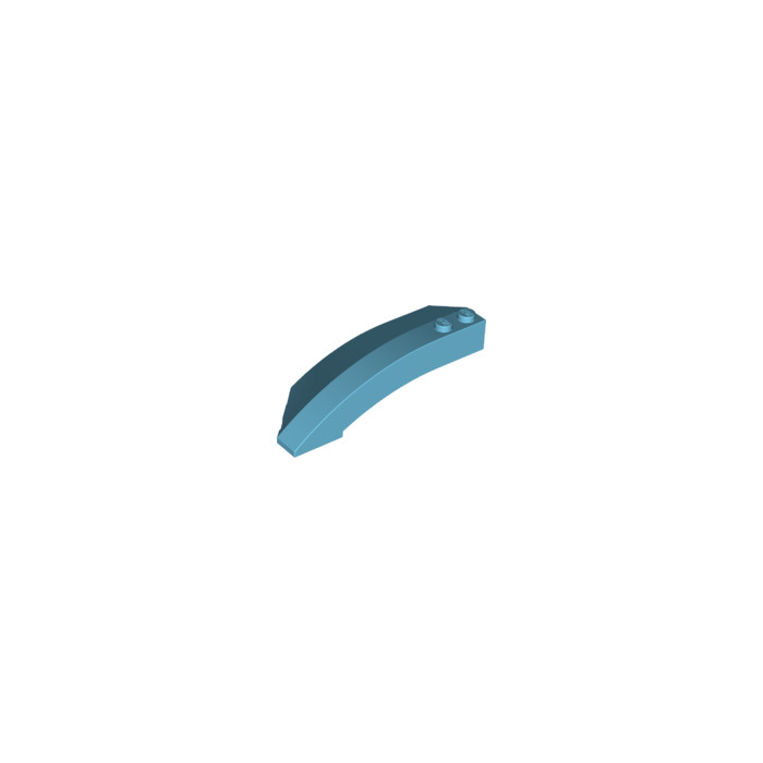 LEGO Medium Azure Wedge 3 x 8 x 2 Curved Right (41749 / 42019) | Brick ...