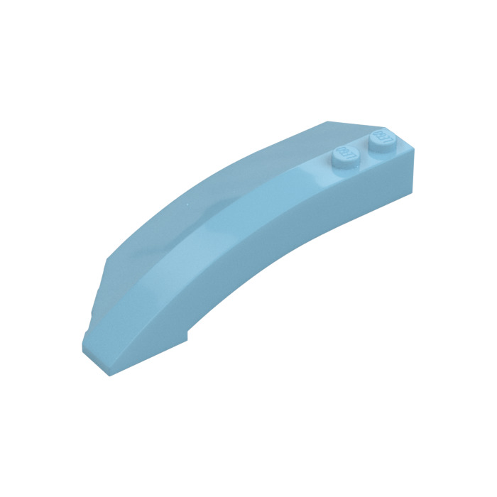 LEGO Medium Azure Wedge 3 x 8 x 2 Curved Right (41749 / 42019) | Brick ...