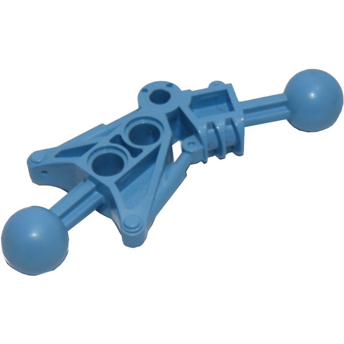 LEGO Medium Blue Bionicle Toa Leg 1 x 7 with 2 Ball Joints 30 Degrees ...