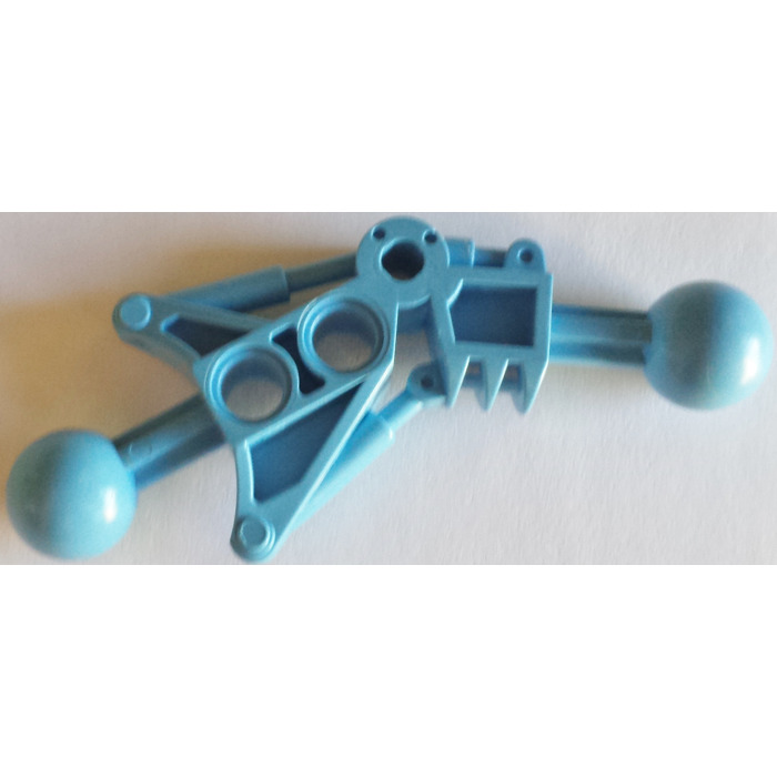 LEGO Medium Blue Bionicle Toa Leg 1 x 7 with 2 Ball Joints 30 Degrees ...