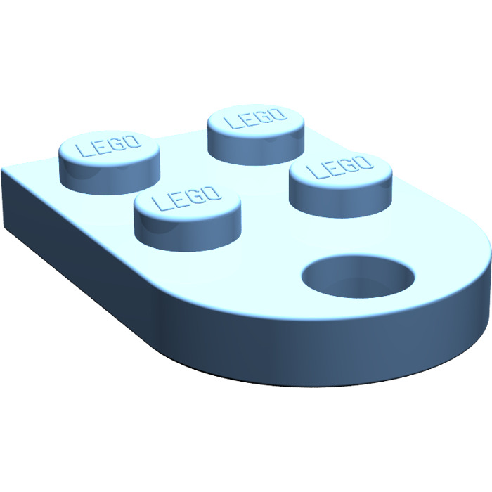 LEGO Plate 2 x 3 with Rounded End and Pin Hole (3176) | Brick Owl ...