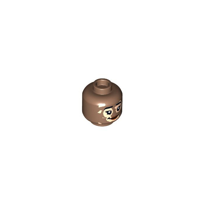 LEGO Dual-Sided Female Head with Vitiligo Patches and Smile / Wide Grin ...